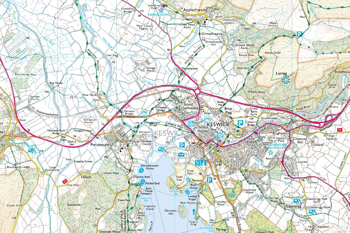 20 – Portinscale and Keswick : Lakeland Routes