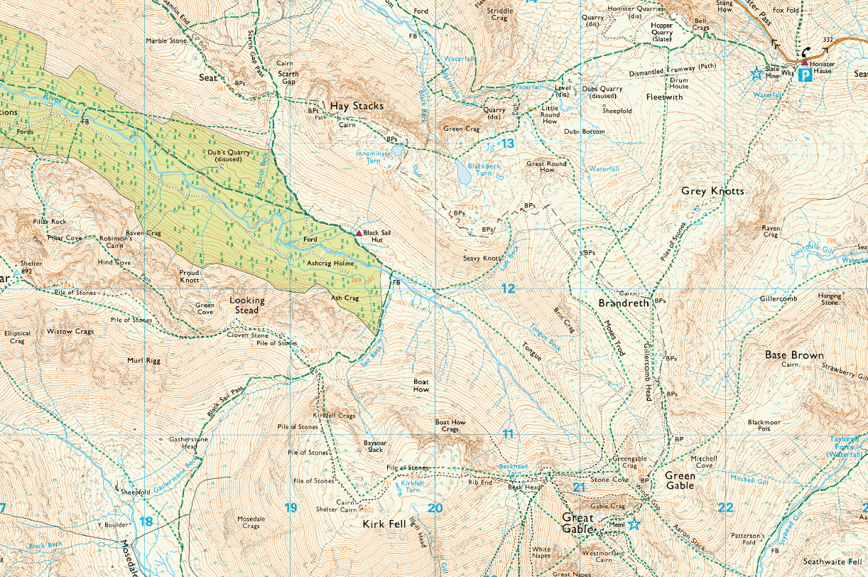 44 Haystacks and Great Gable : Lakeland Routes