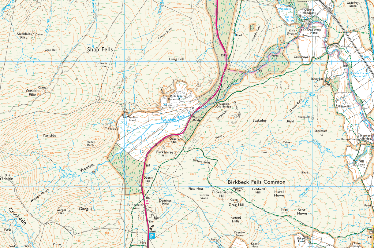 59 Shap Fells and Birkbeck Fells Common : Lakeland Routes