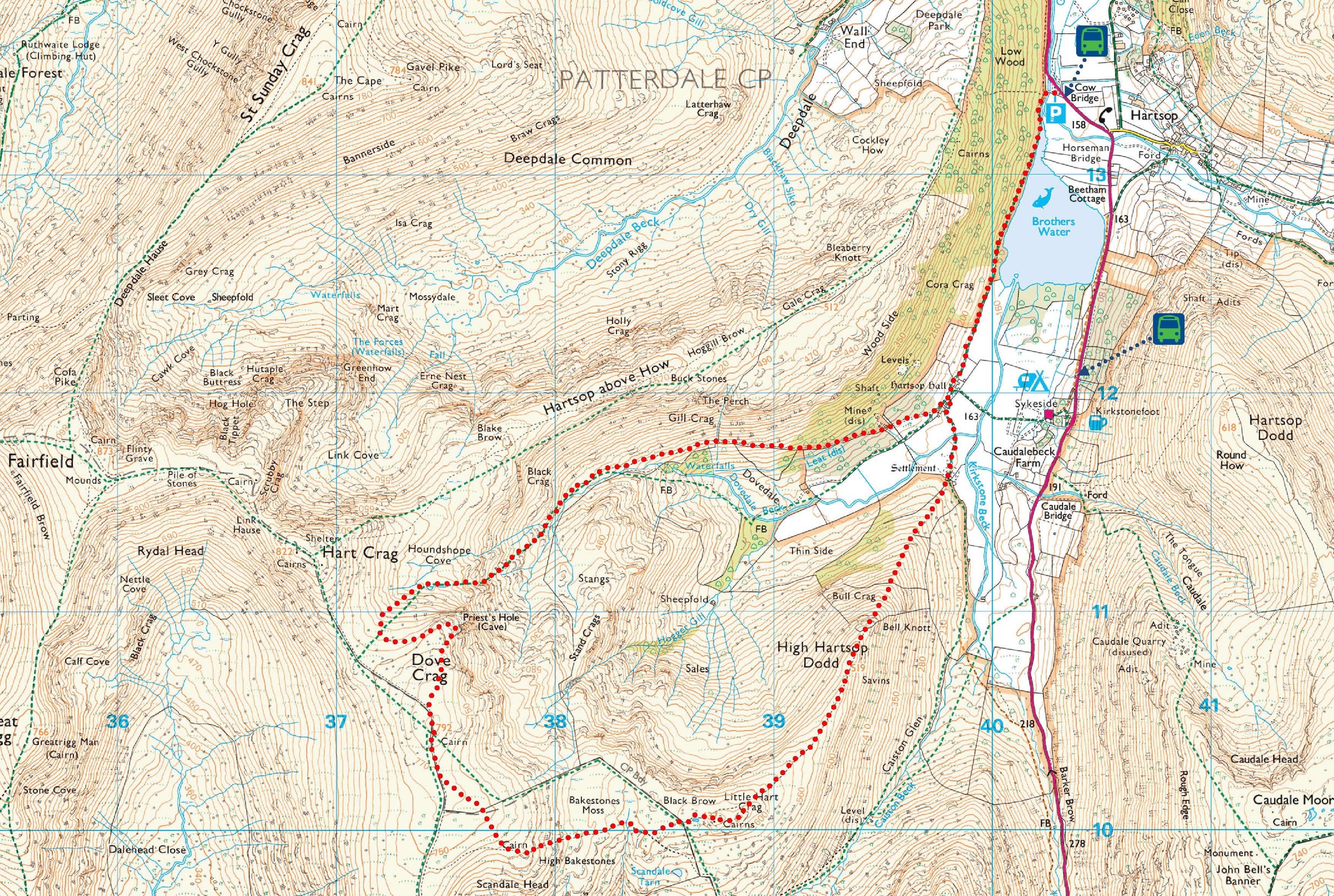 Route 24 – Dove Crag, Little Hart Crag and High Hartsop Dodd : Lakeland ...